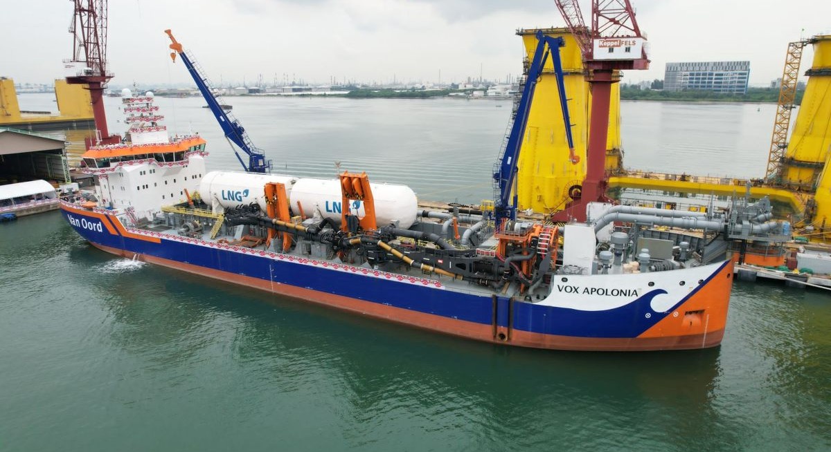 Keppel O&M delivers second of three dual-fuel dredgers to Dutch ...