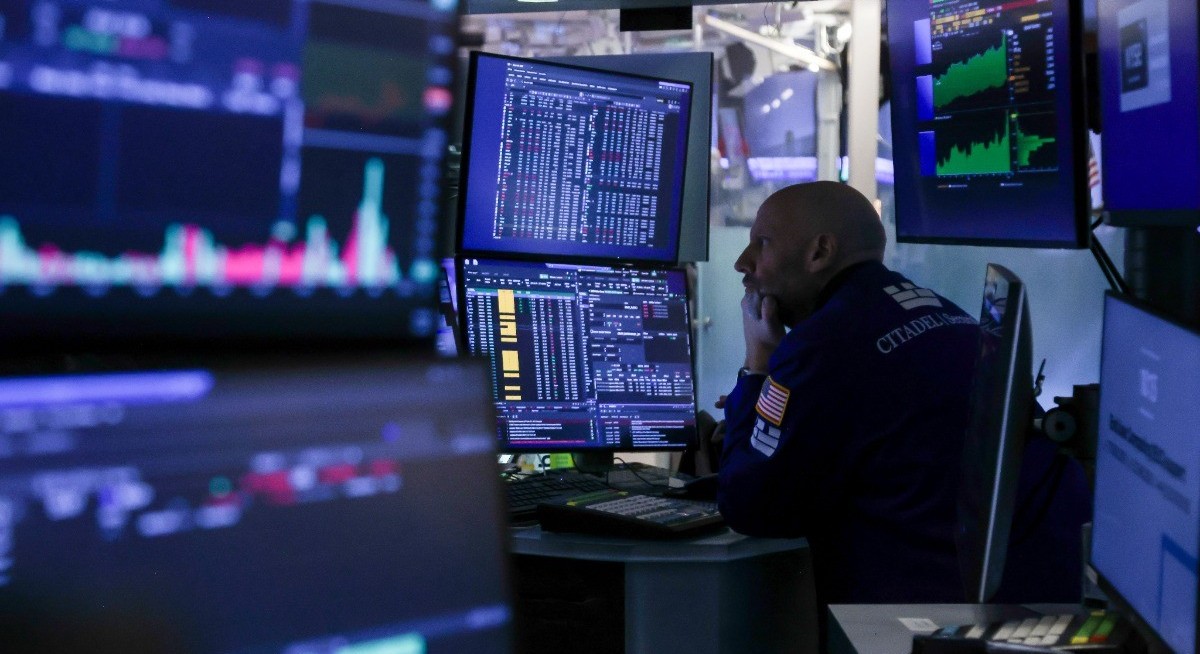 US stocks fall from record high with Mideast tensions in focus
