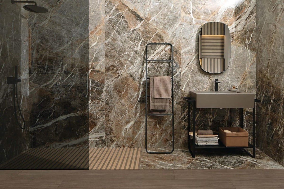 The beauty of porcelain slabs